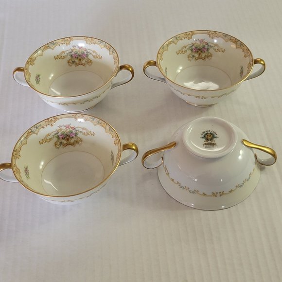 Noritake | Dining | 4 Noritake China Japan Acacia Gold Handles Soup ...